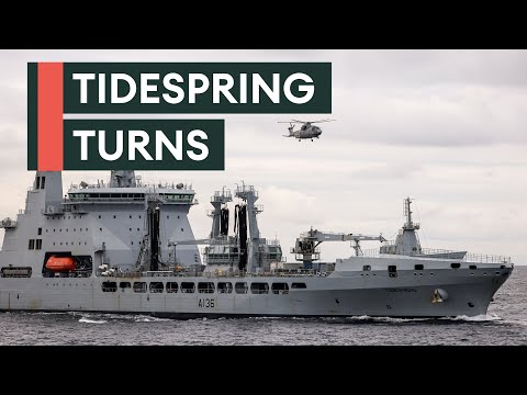 Why has RFA Tidespring broken away from Carrier Strike Group 25 ...